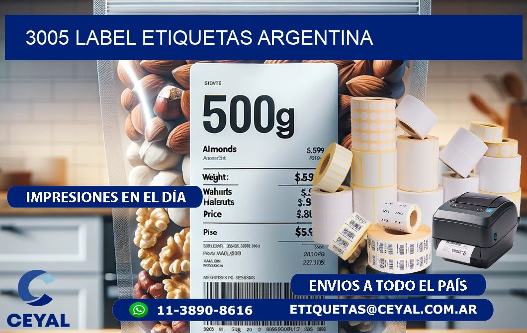 3005 LABEL ETIQUETAS ARGENTINA | Insumos Textiles