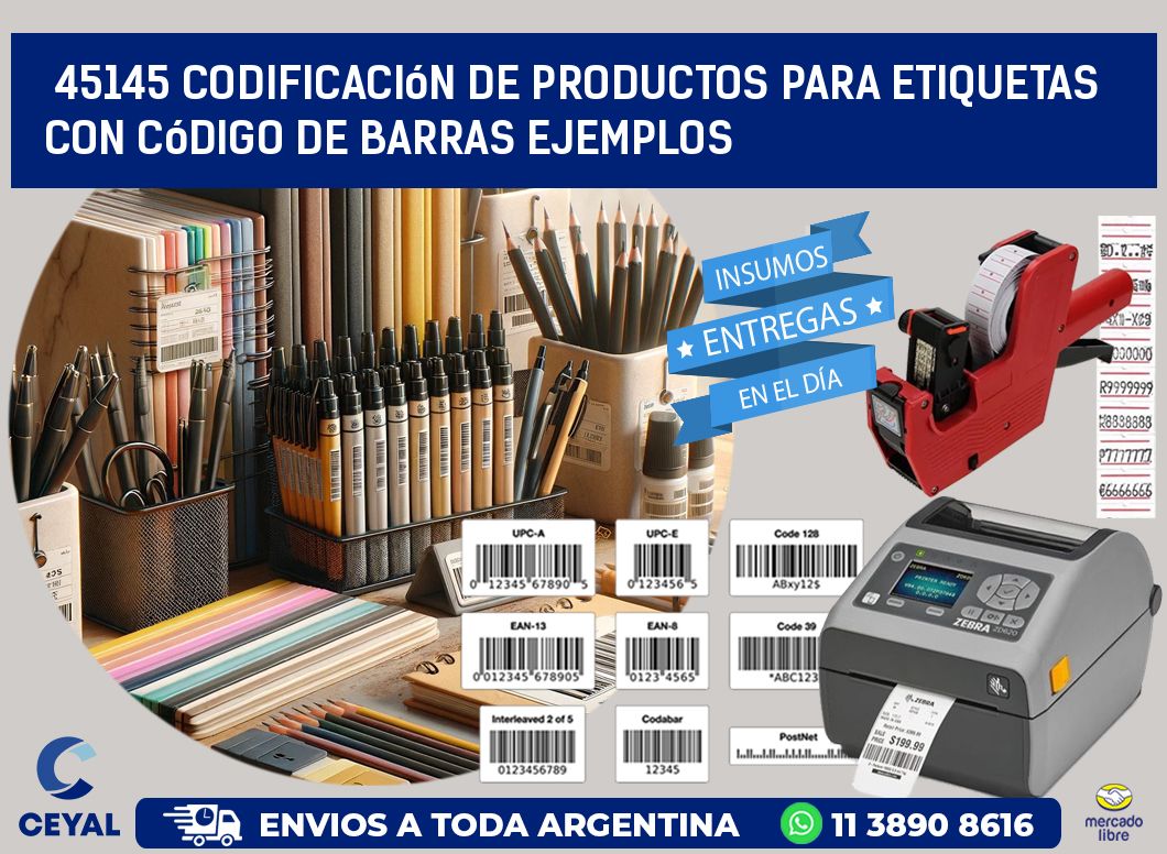 45145 Codificación de productos para etiquetas con código de barras ...